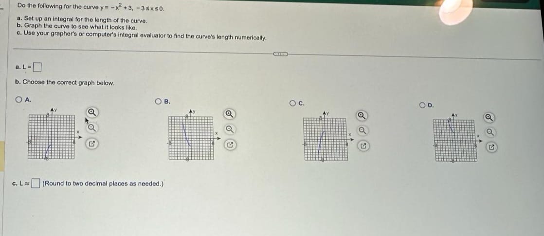 Solved Do the following for the curve y=-x2+3,-3≤x≤0.a. ﻿Set | Chegg.com