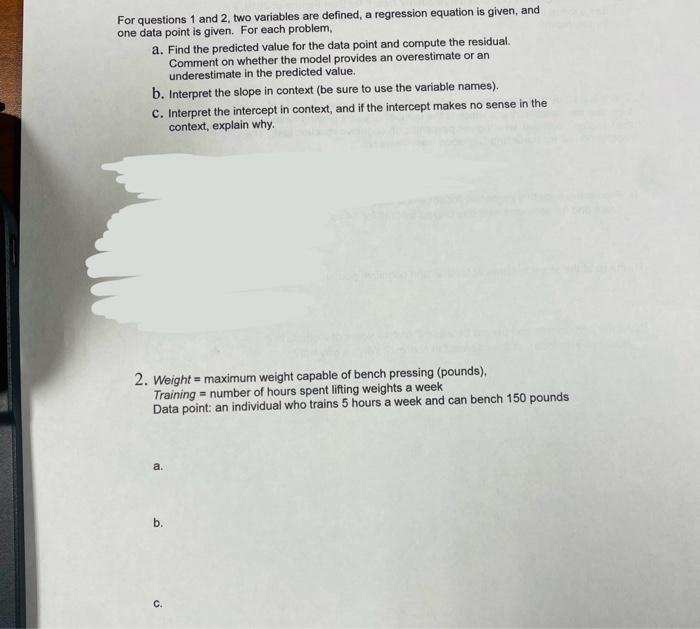 Solved For questions 1 and 2 , two variables are defined, a | Chegg.com