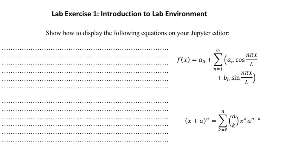 Solved Lab Exercise 1: Introduction to Lab EnvironmentShow | Chegg.com Solved Lab Exercise 1: Introduction to Lab EnvironmentShow | Chegg.com