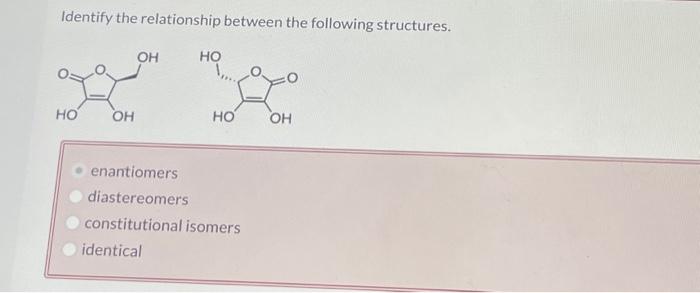 Solved Identify the relationship between the following | Chegg.com