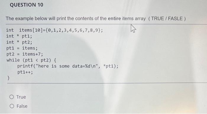 Solved which assertion below is correct regarding this code | Chegg.com
