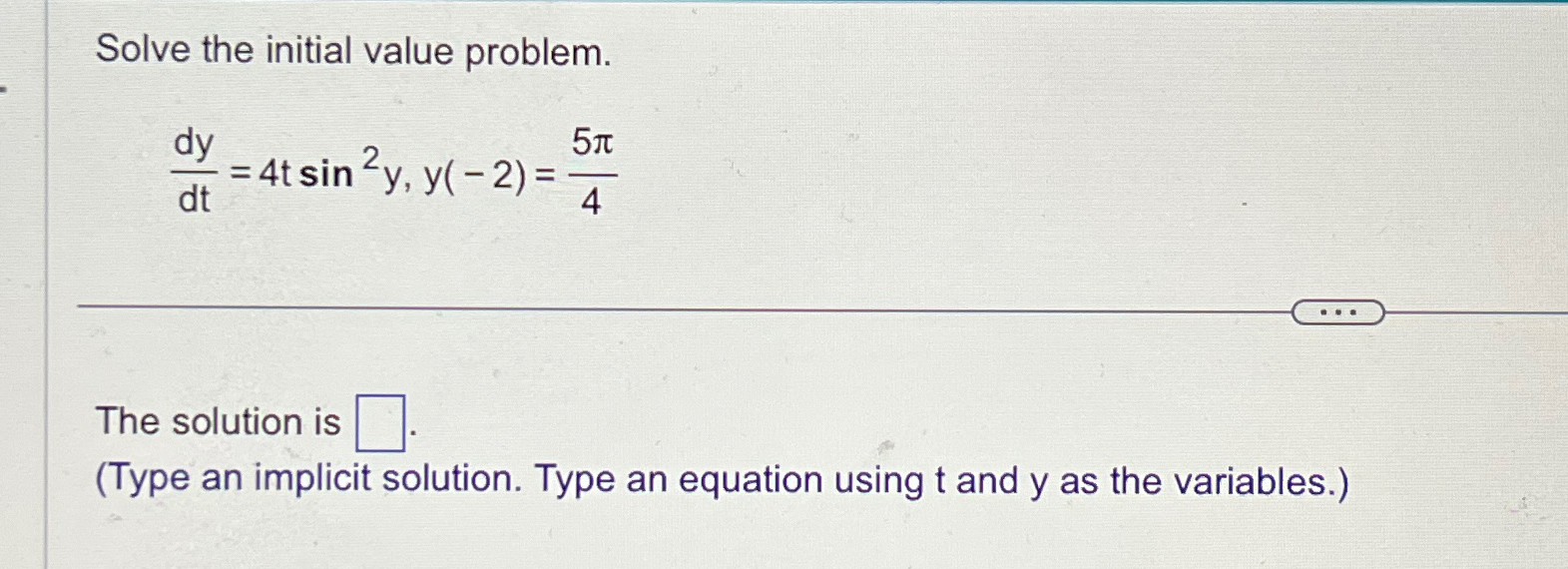 Solve the initial value | Chegg.com