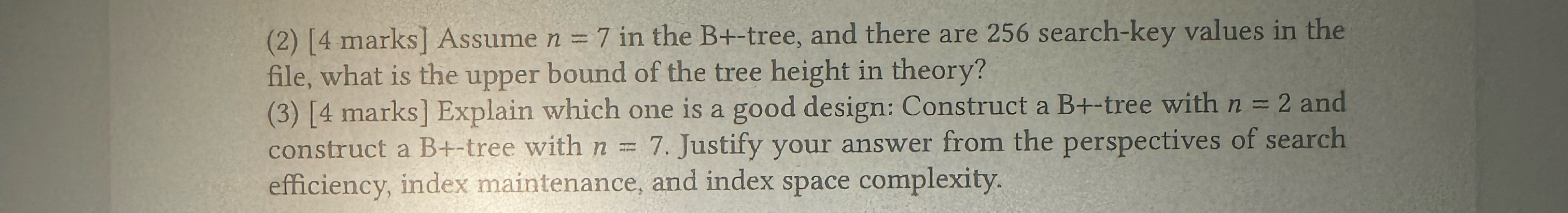 Solved Q2. [12 ﻿marks](1) [4 ﻿marks] ﻿Assume n=2 ﻿in the | Chegg.com