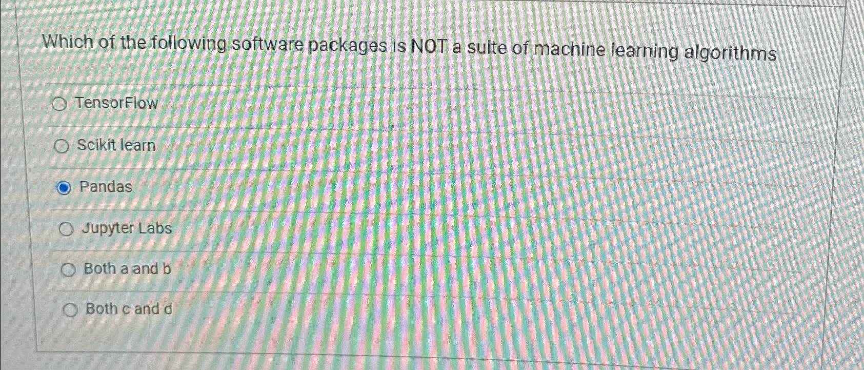 Solved Which of the following software packages is NOT a | Chegg.com