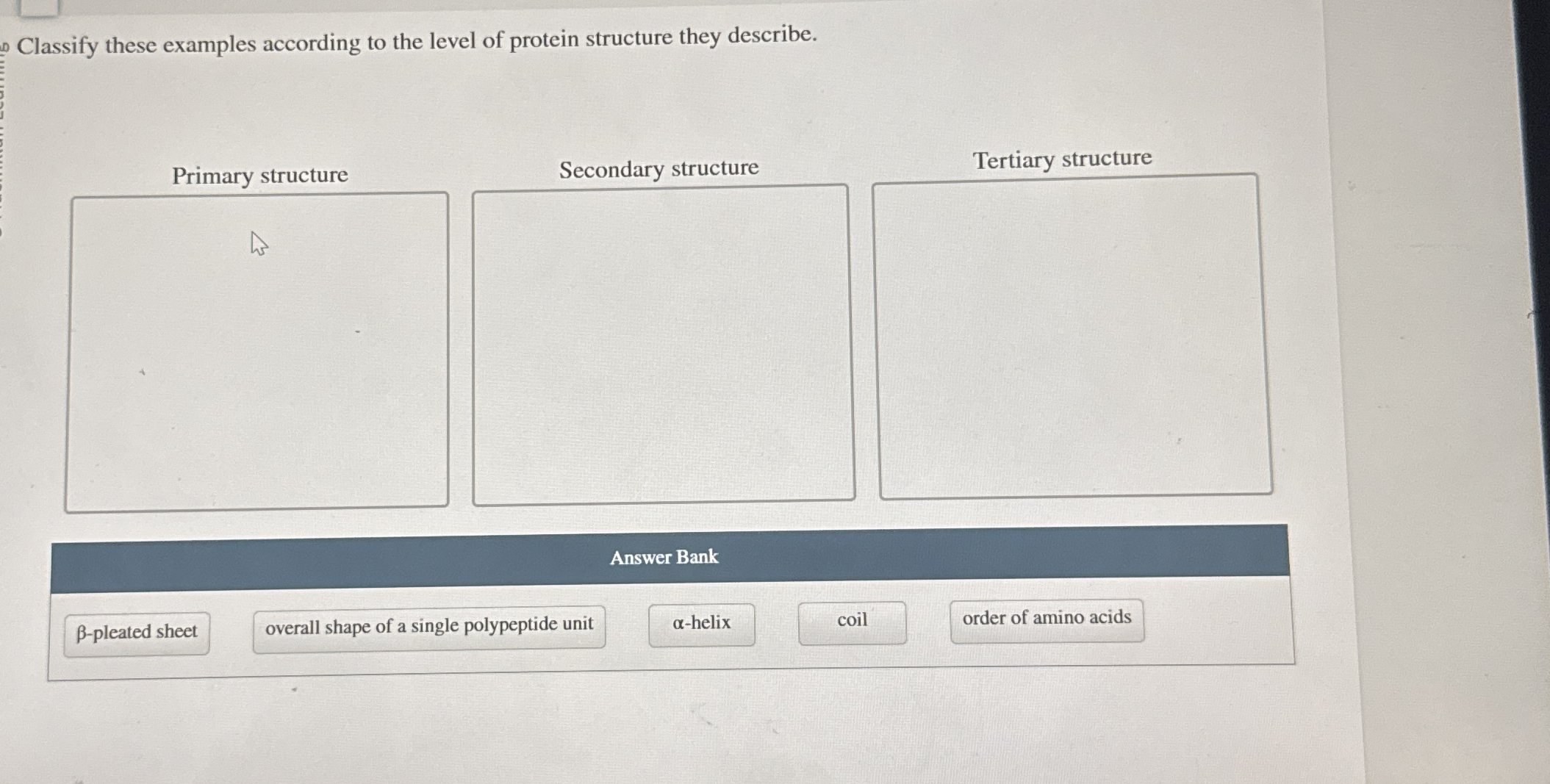 Solved Classify these examples according to the level of | Chegg.com
