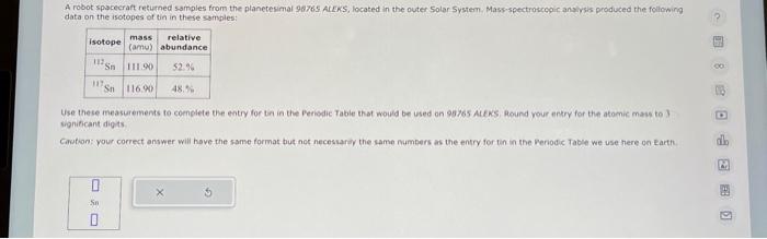 Solved A robot spacecraft returned samples from the | Chegg.com