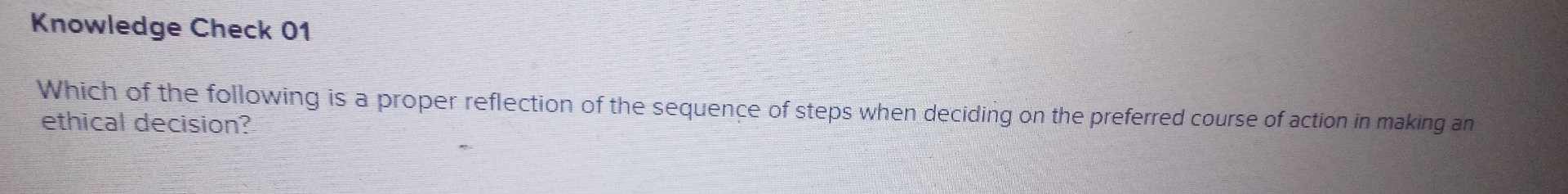 Solved Which Of The Following Is A Proper Reflection Of The
