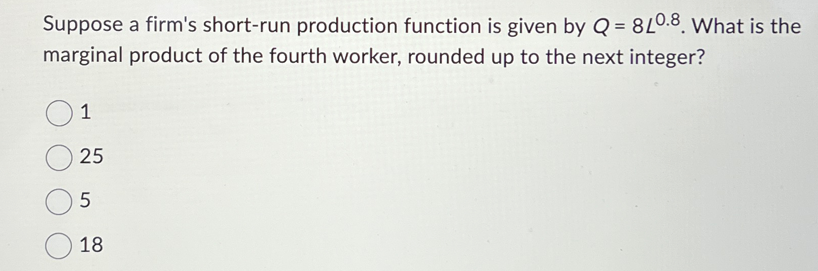 Solved Suppose a firm's short-run production function is | Chegg.com