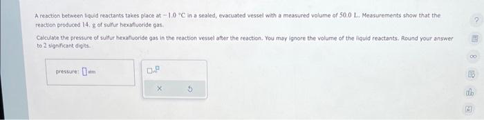 Solved A reaction between liquid reactants takes place at | Chegg.com