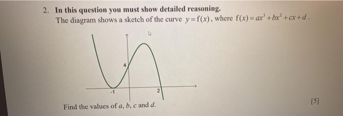 Solved 2. In this question you must show detailed reasoning. | Chegg.com