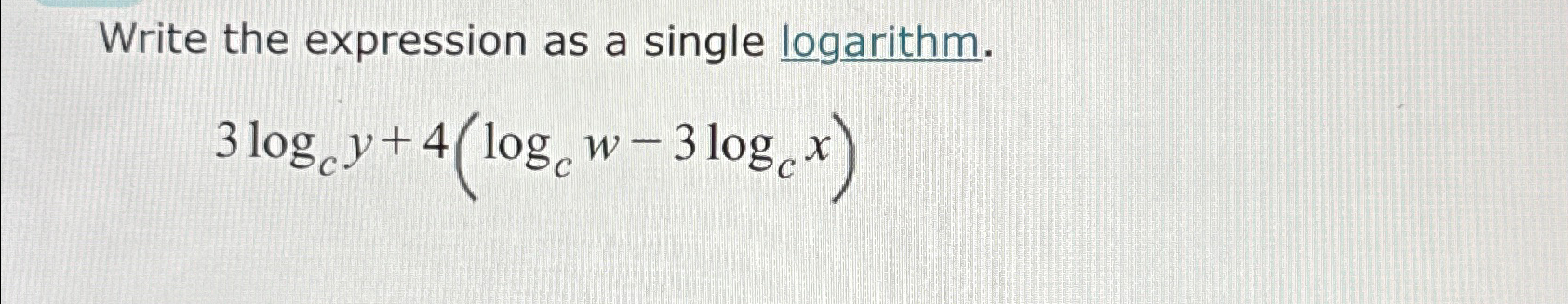 Solved Write the expression as a single | Chegg.com
