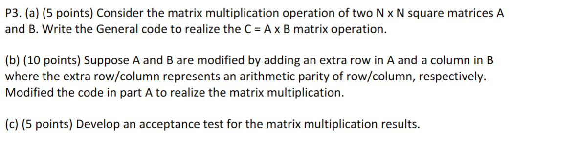 Solved P3. (a) (5 ﻿points) ﻿Consider the matrix | Chegg.com
