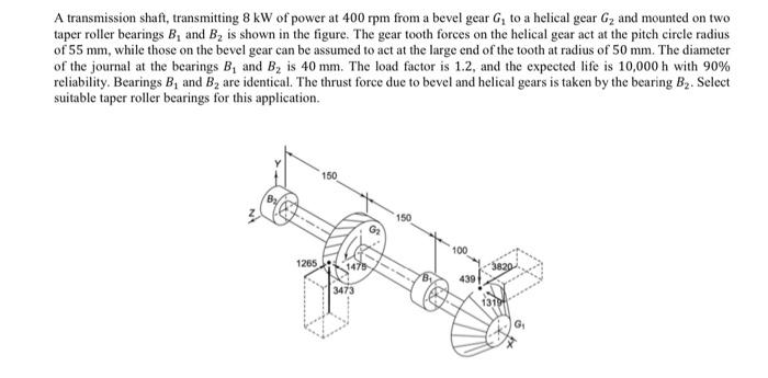 Solved A transmission shaft, transmitting 8 kW of power at | Chegg.com