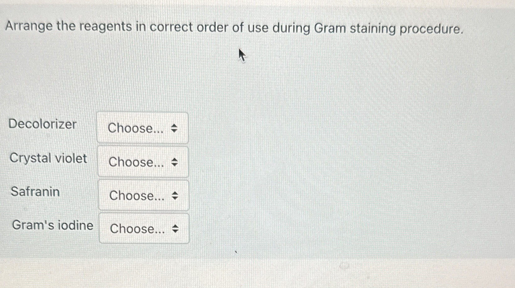 Solved Arrange the reagents in correct order of use during | Chegg.com