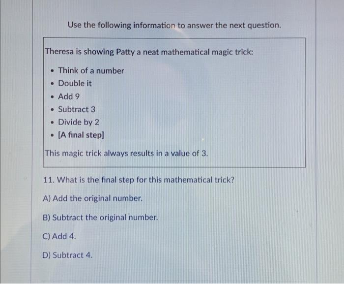Solved Use the following information to answer the next | Chegg.com