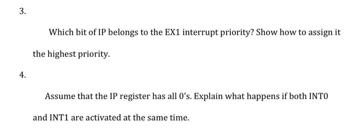 Solved Which bit of IP belongs to the EX1 interrupt | Chegg.com