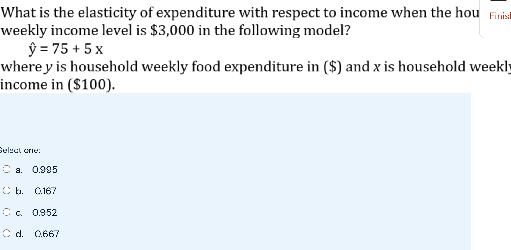 Solved What is the elasticity of expenditure with respect to | Chegg.com