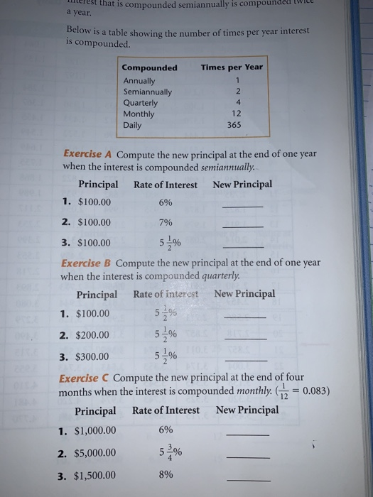Solved erest that is compounded semiannually is compounded | Chegg.com