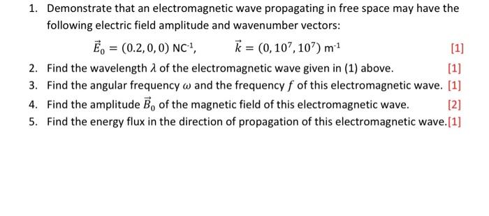 Solved Advanced Electromagnetism *Please note: for Question | Chegg.com