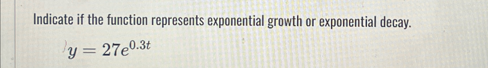 Solved Indicate if the function represents exponential | Chegg.com