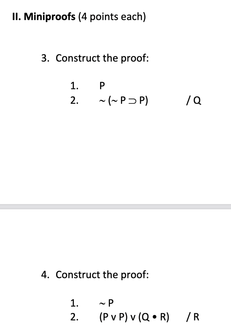 I need help with the following proofs (3, 4)for my | Chegg.com