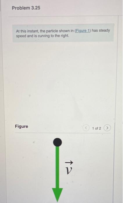 Solved Problem 3.25 At this instant, the particle shown in | Chegg.com