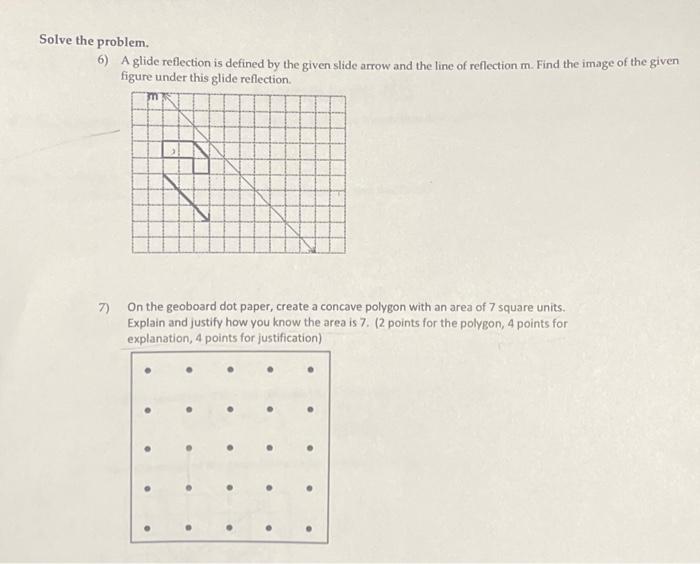Solved Solve the problem. 6) A glide reflection is defined | Chegg.com
