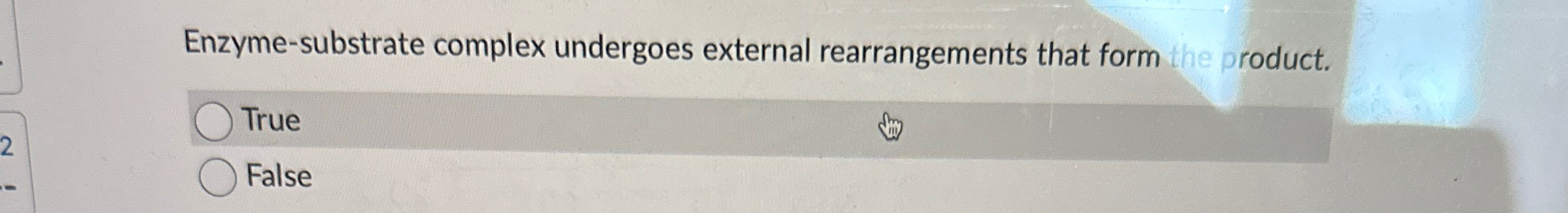 Solved Enzyme-substrate complex undergoes external | Chegg.com