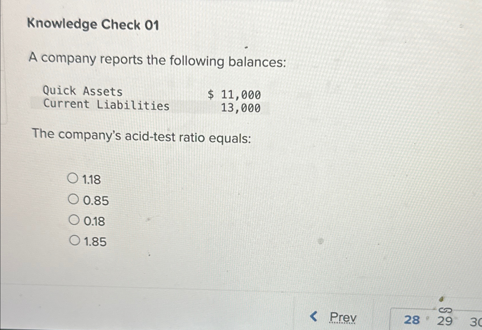 Solved Knowledge Check 01A company reports the following | Chegg.com
