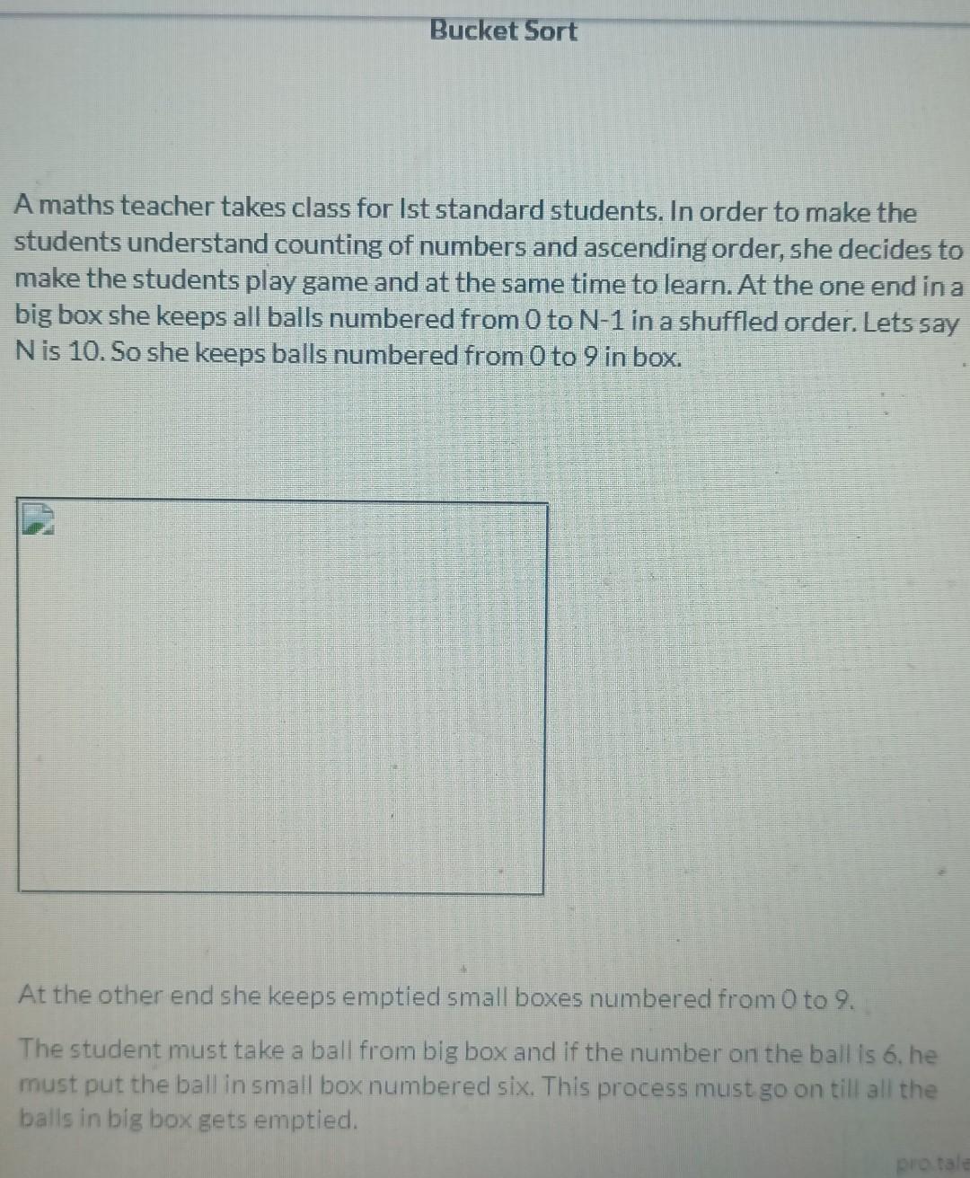 Solved A maths teacher takes class for Ist standard | Chegg.com