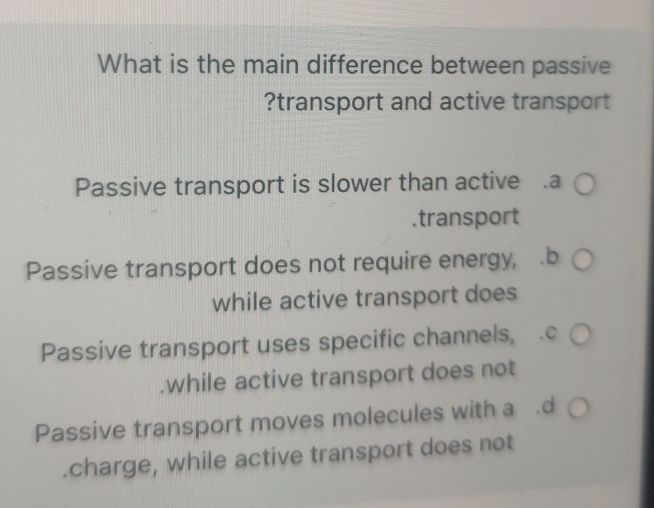 Solved What is the main difference between passive | Chegg.com