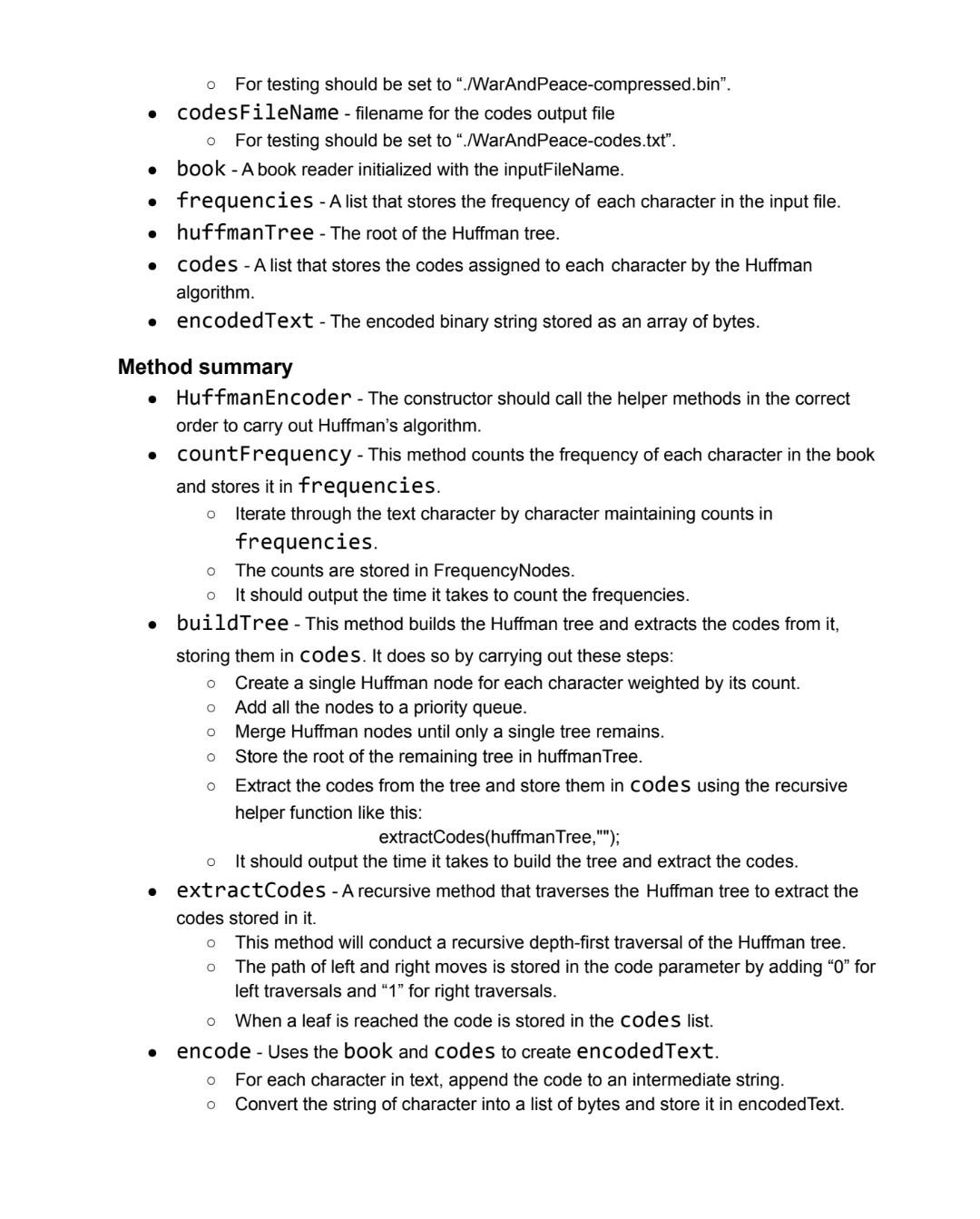 Solved Java I Need Extractcodes Encode Write Files And 5866