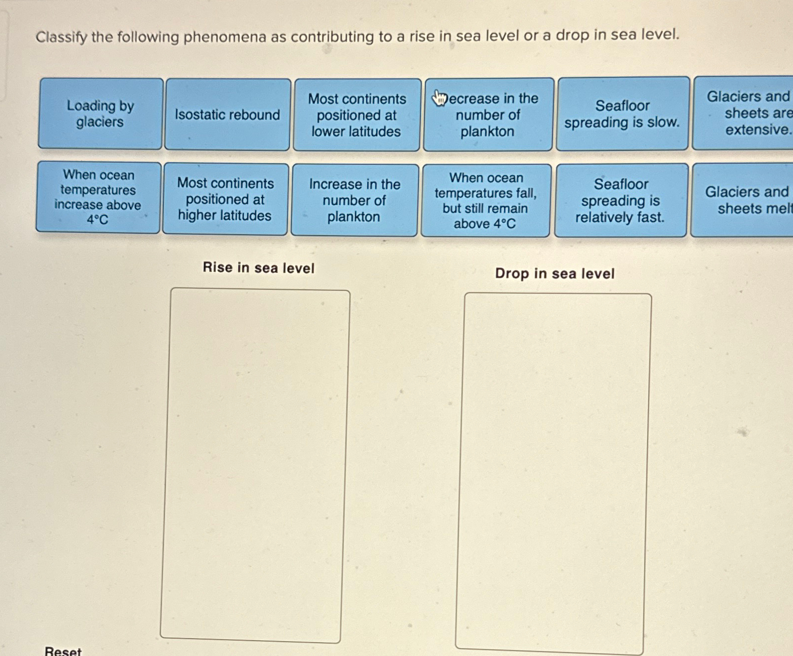 Solved Classify the following phenomena as contributing to a | Chegg.com