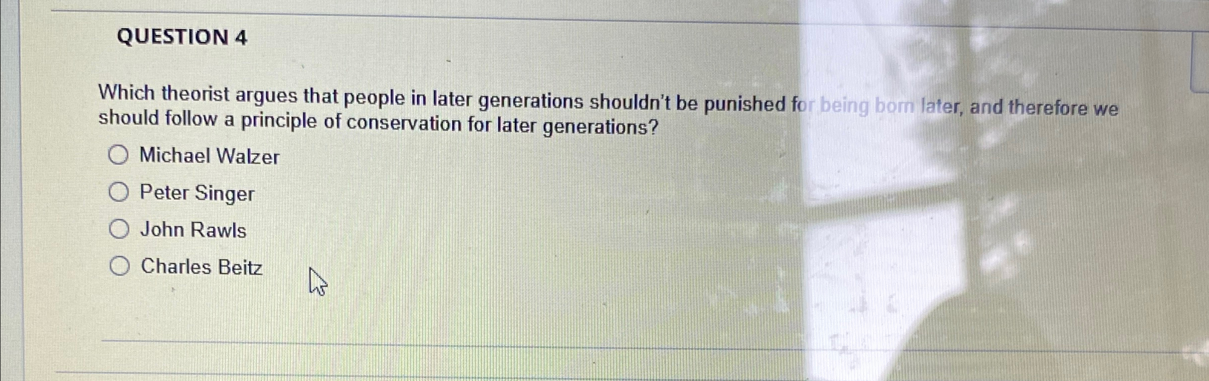 Solved QUESTION 4Which theorist argues that people in later | Chegg.com