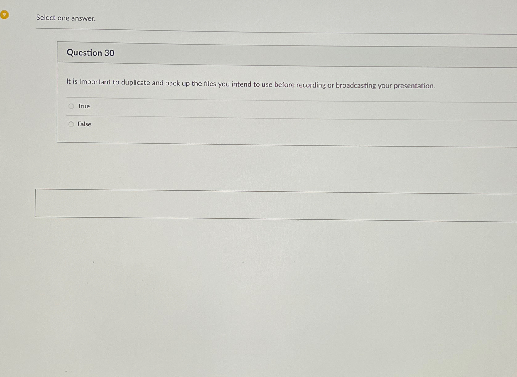 Solved Select one answer.Question 30It is important to | Chegg.com
