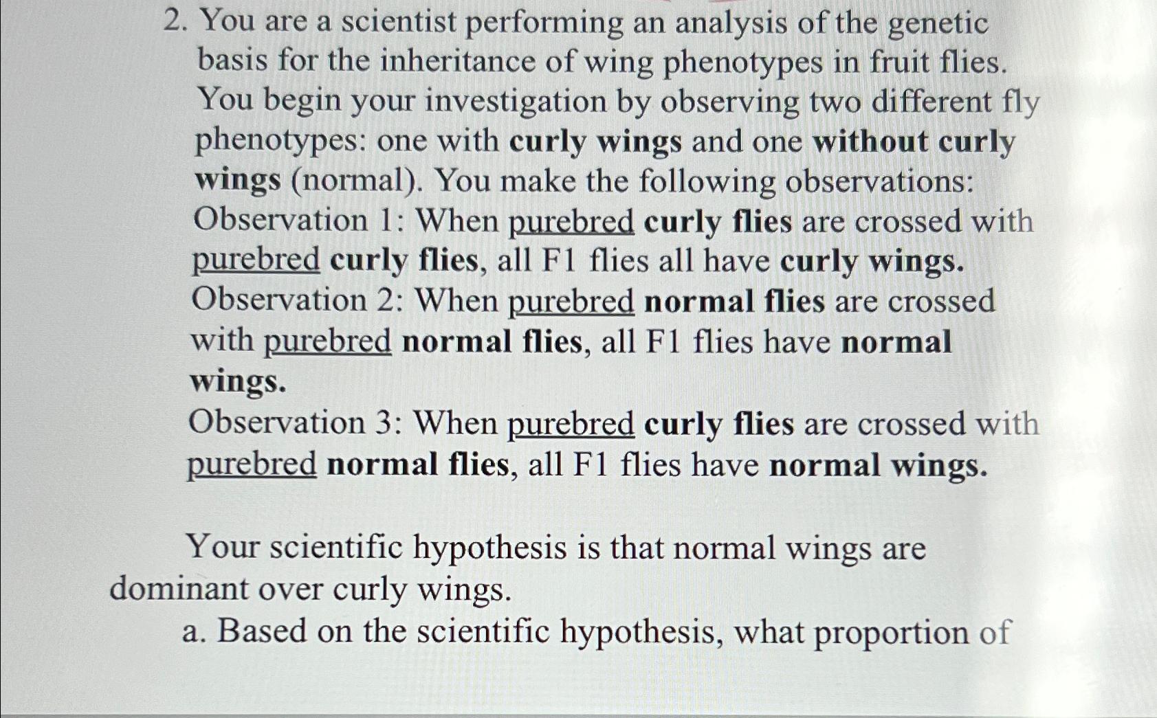 Solved You are a scientist performing an analysis of the | Chegg.com