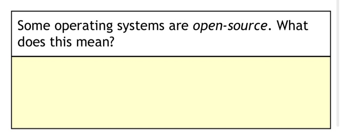 Solved Worksheet - Operating Systems Review the powerpoint | Chegg.com