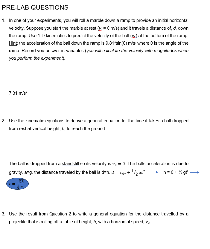 Solved PRE-LAB QUESTIONSIn one of your experiments, you will | Chegg.com