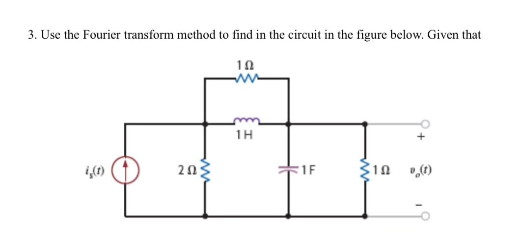 Solved Use The Fourier Transform Method To Find In The 