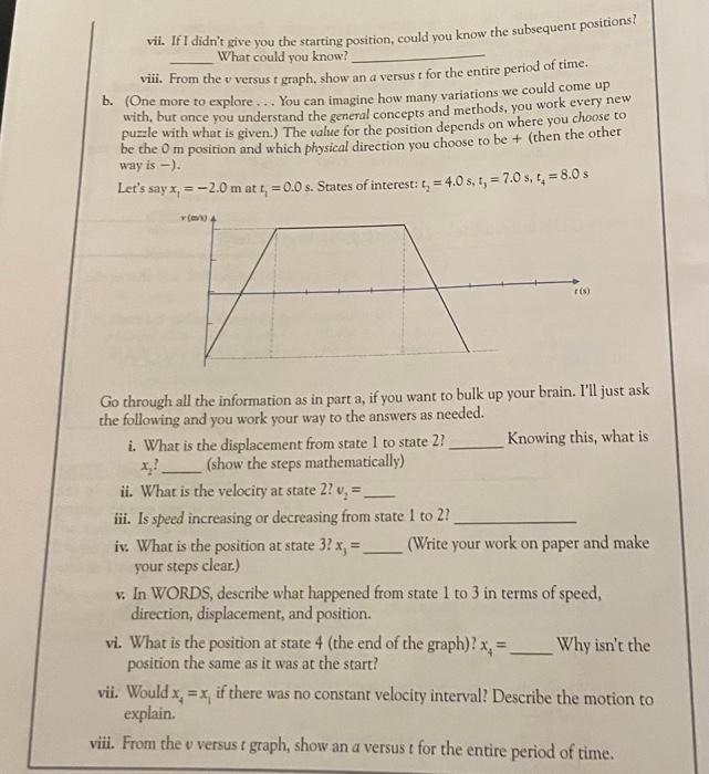Exercise Ch.3#18: Read/Use V-t Graphs (approaching | Chegg.com