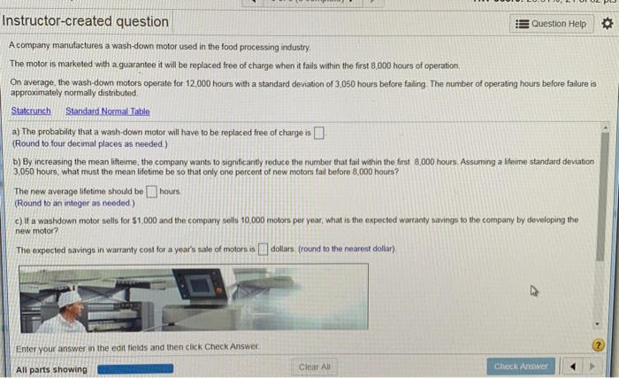 Solved Instructor-created question Question Help A company | Chegg.com