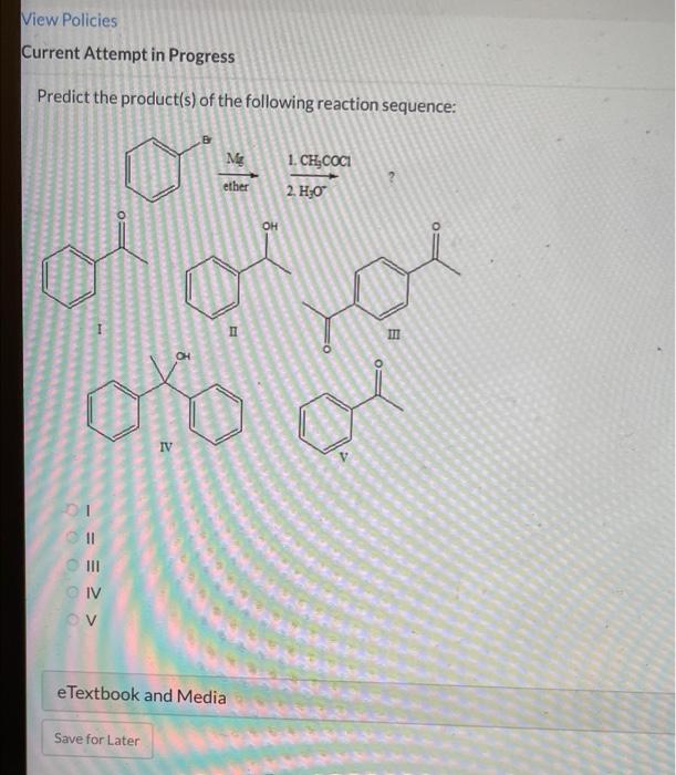 Solved View Policies Current Attempt in Progress Predict the | Chegg.com