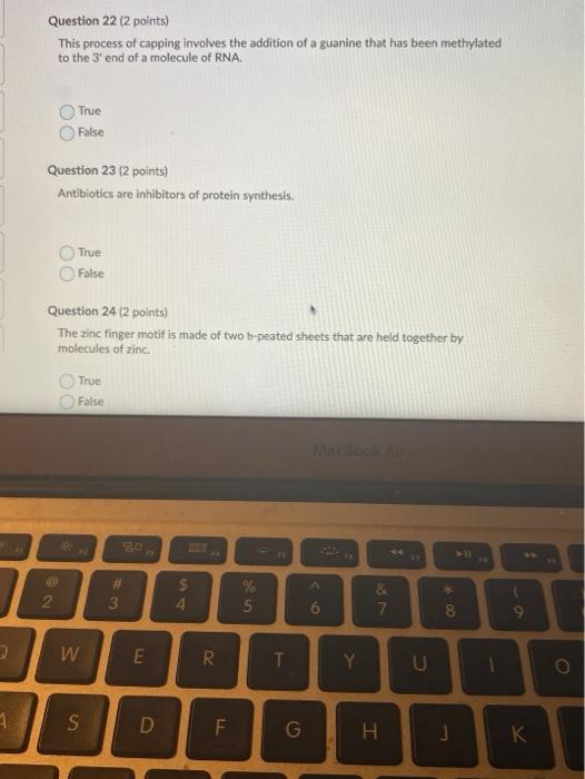 Solved Question 22 (2 points) This process of capping | Chegg.com