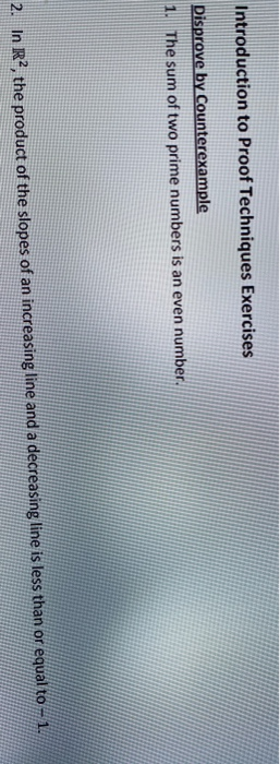 Solved both statements are false. proof why they are false | Chegg.com