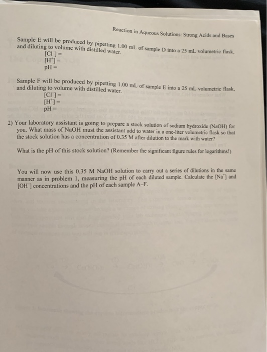 Experiment 9 Experiment 9 Prelaboratory Assignment | Chegg.com