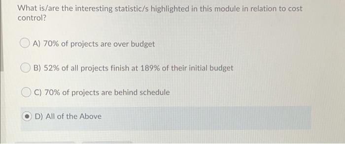 Solved Question 6 (2 points) Given a BCWP of $83,000, an | Chegg.com