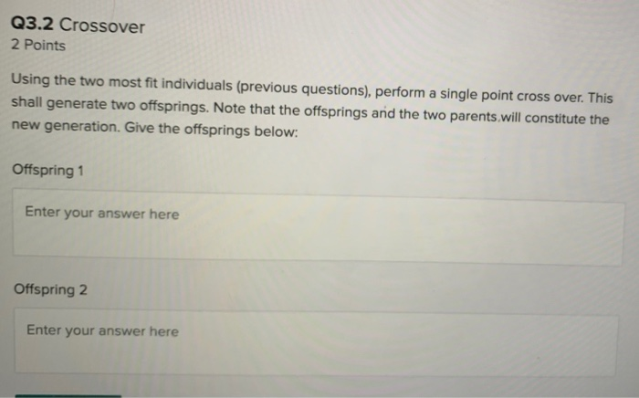 Solved Consider the following fitness function: fitness | Chegg.com