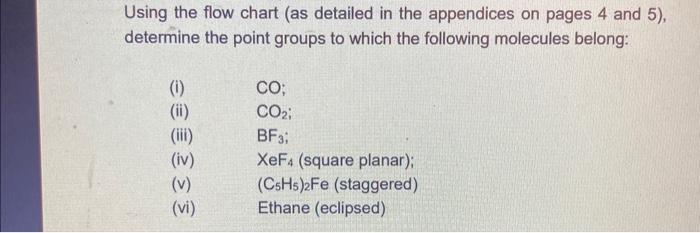 Solved Using the flow chart (as detailed in the appendices | Chegg.com