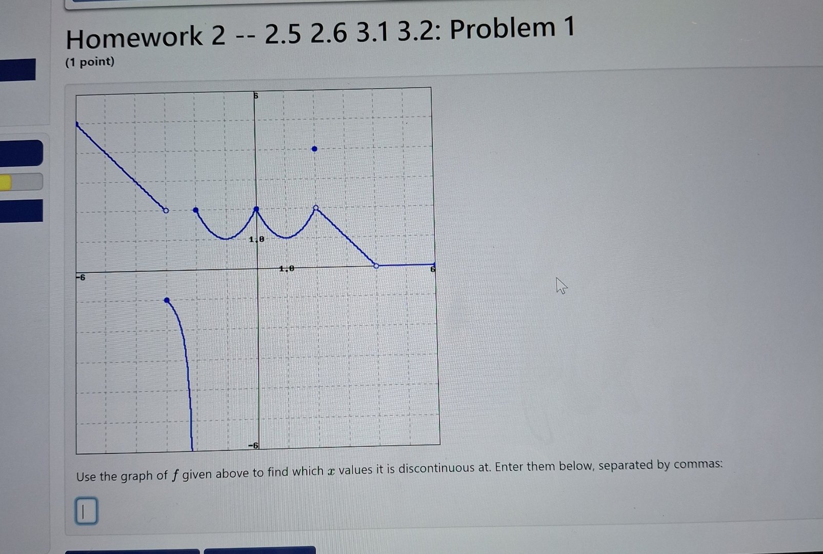 Solved Homework 2 -- 2.52 .6 3.1 3.2: Problem 1(1 ﻿point)Use | Chegg.com