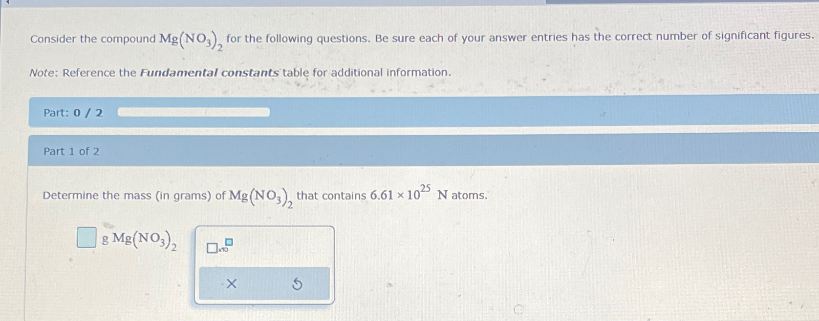 Solved Consider the compound Mg(NO3)2 ﻿for the following | Chegg.com